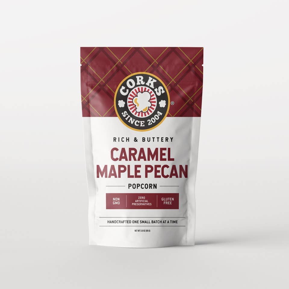 Rich and Buttery Caramel Maple Pecan Popcorn - 8.0oz – amazinggrazetn